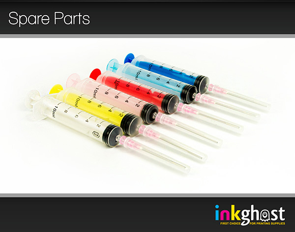 6 x 10ml Coloured Syringe Set + 38mm Filling Needle
